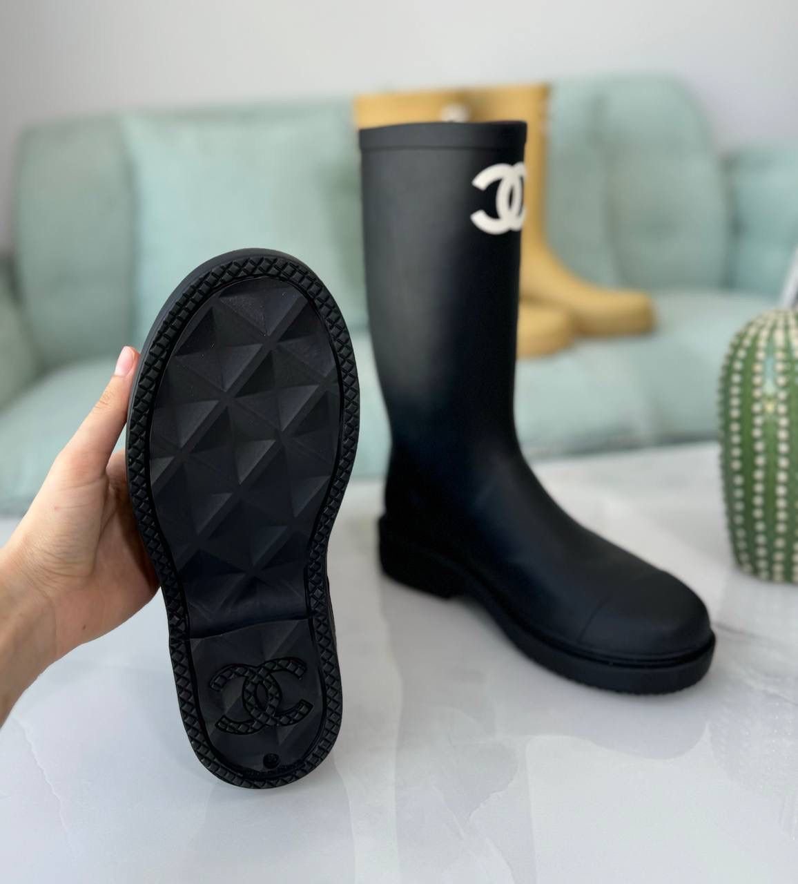 CHANEL Rubber Rain Boots - Dubai Luxury Bag