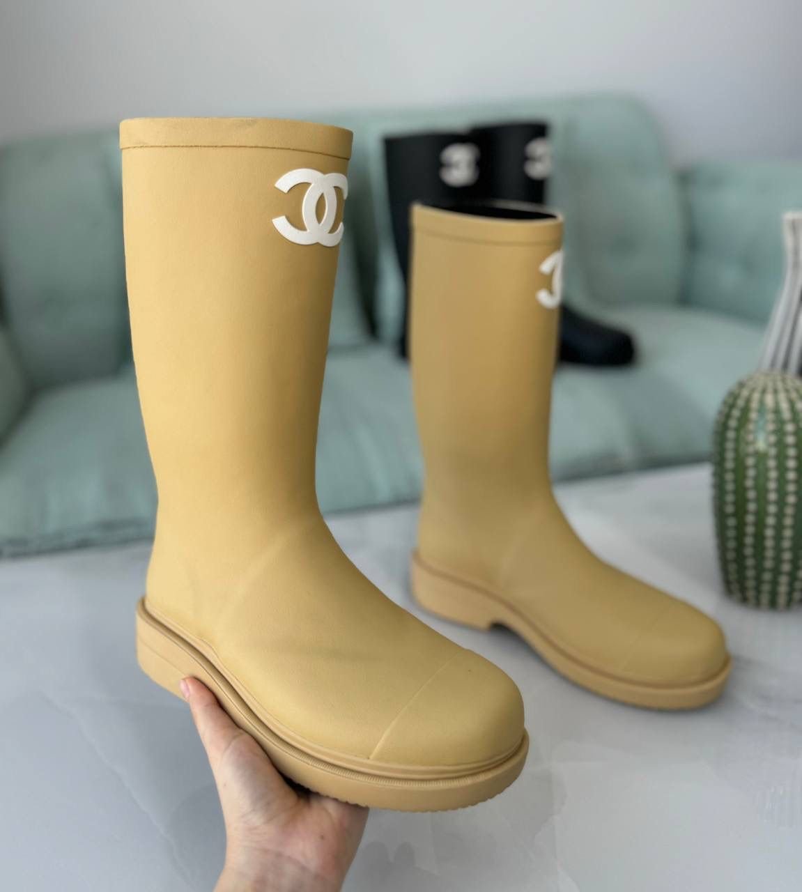 CHANEL Rubber Rain Boots - Dubai Luxury Bag